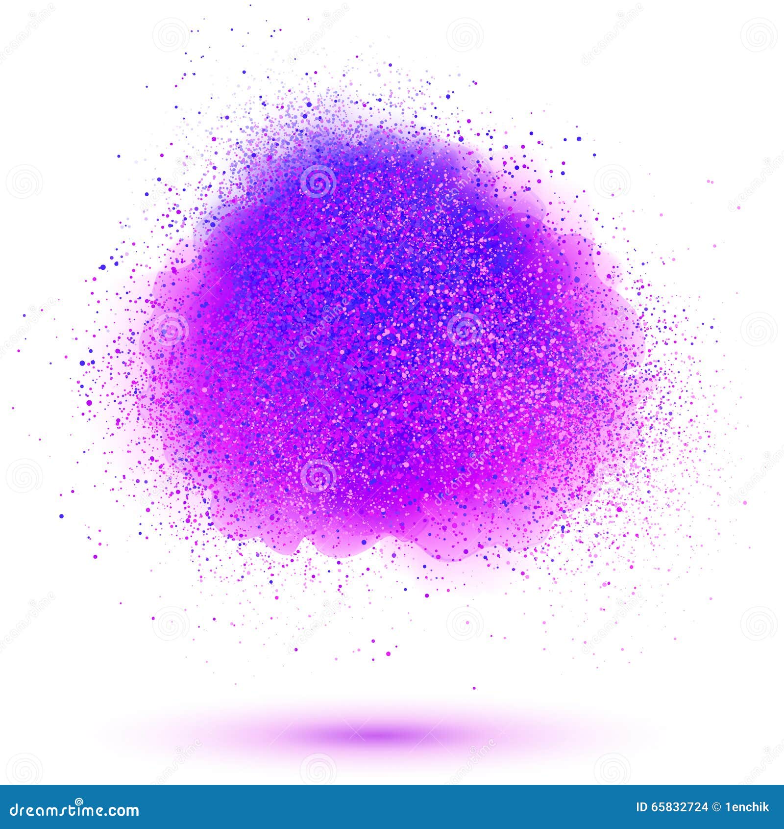 Paint Powder Vector Cloud Isolated on White Background Stock Vector ...