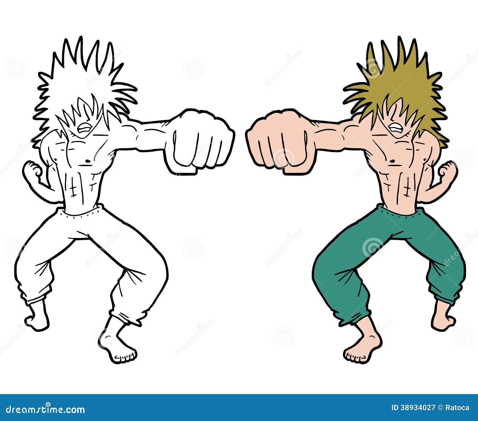 Paint punch stock vector. Illustration of fight, fist - 38934027