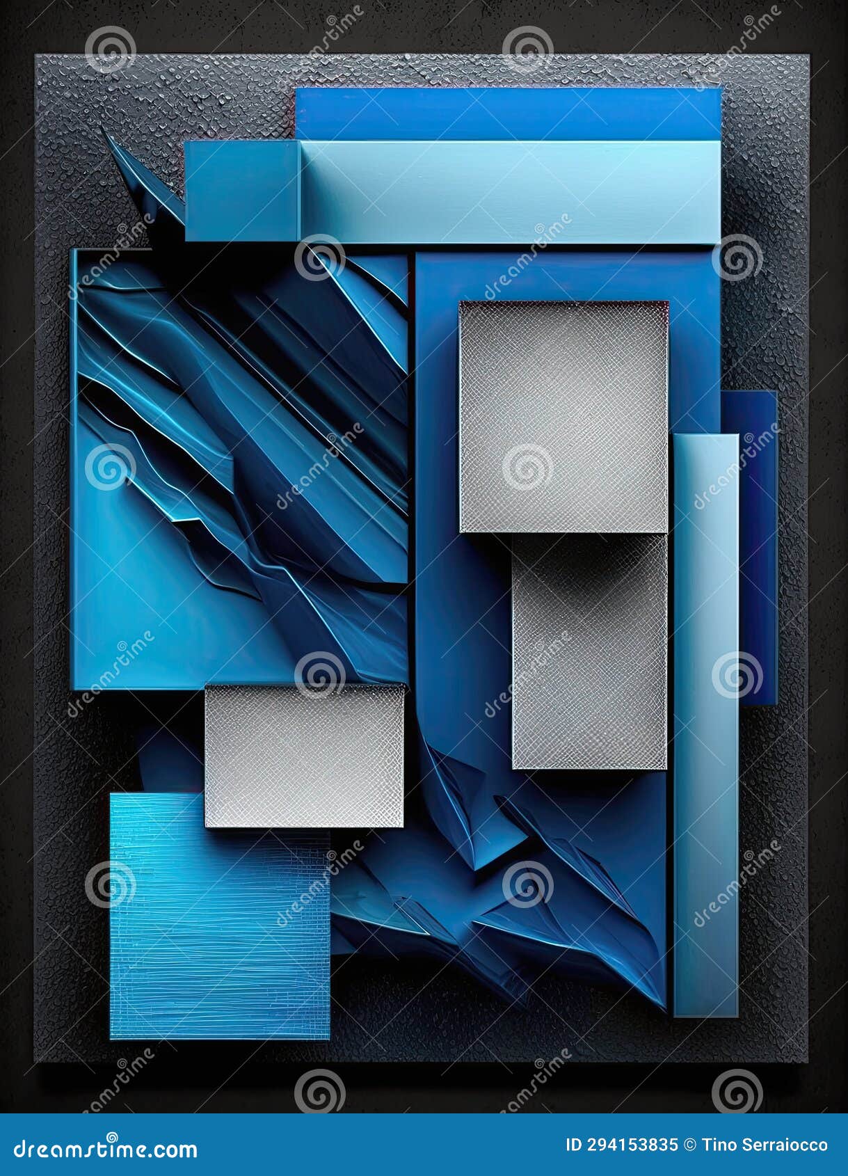 Paint in Rectangle Shape in Cement and Colors , Generated by AI Stock ...