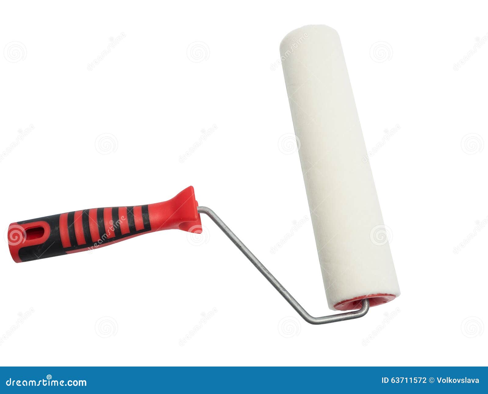 Paint Rolle on White Background Stock Photo - Image of blank, equipment ...