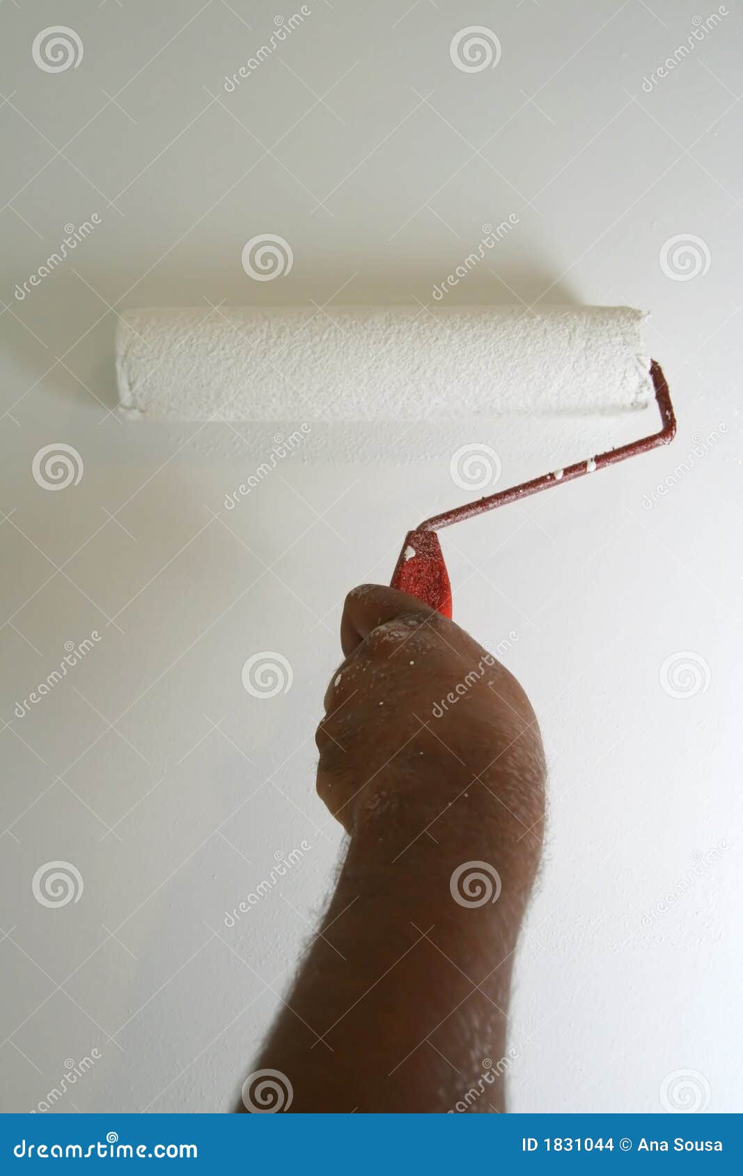 Paint roller stock photo. Image of redecorating, canvas - 1831044
