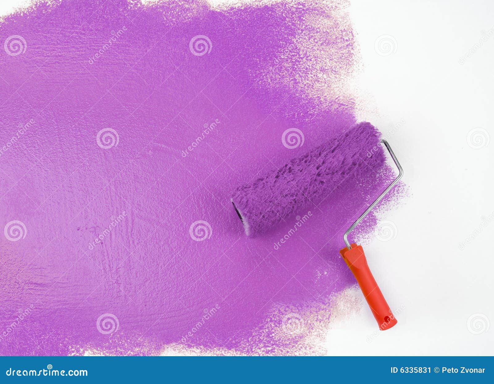 Paint roller stock image. Image of still, magenta, stilllife - 6335831