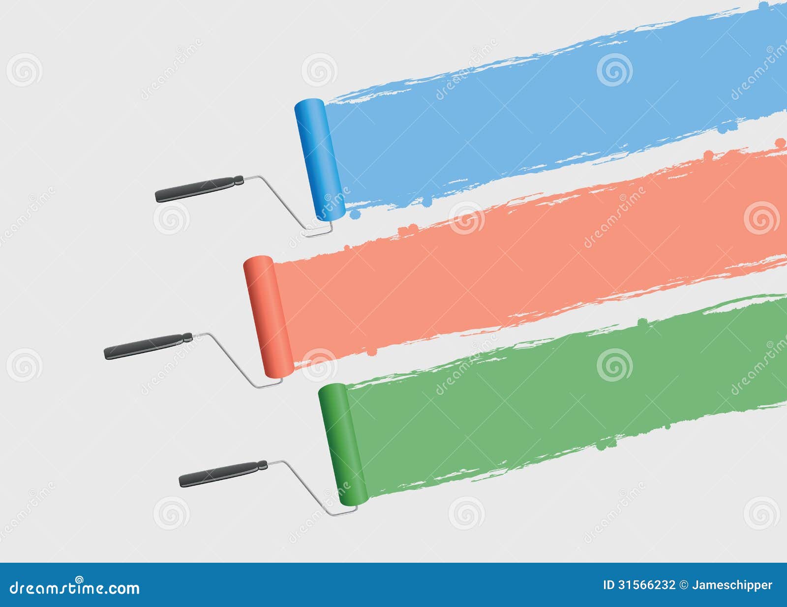 Paint roller background stock vector. Illustration of design - 31566232