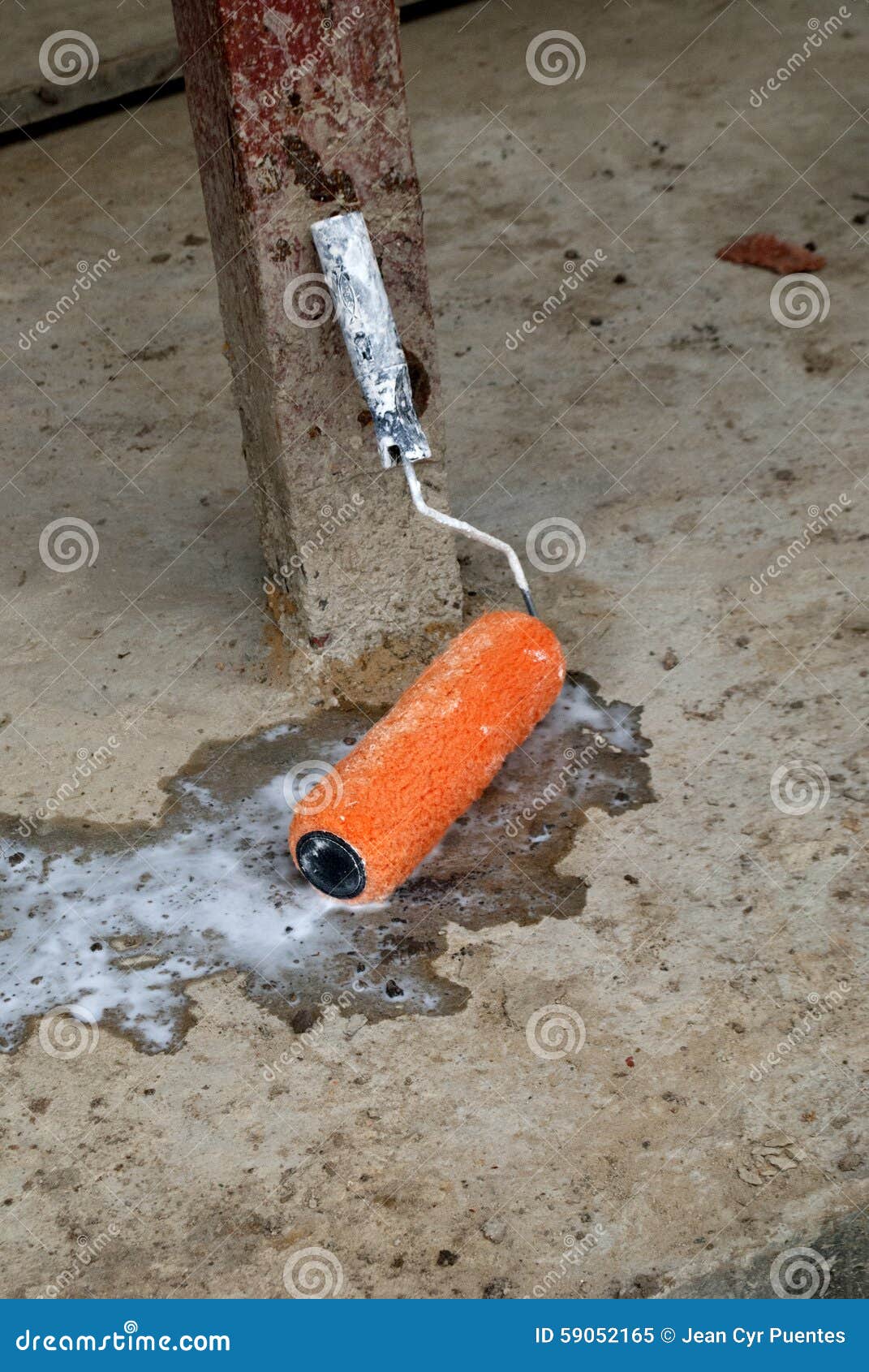 Paint roller stock image. Image of craft, darck, soak - 59052165