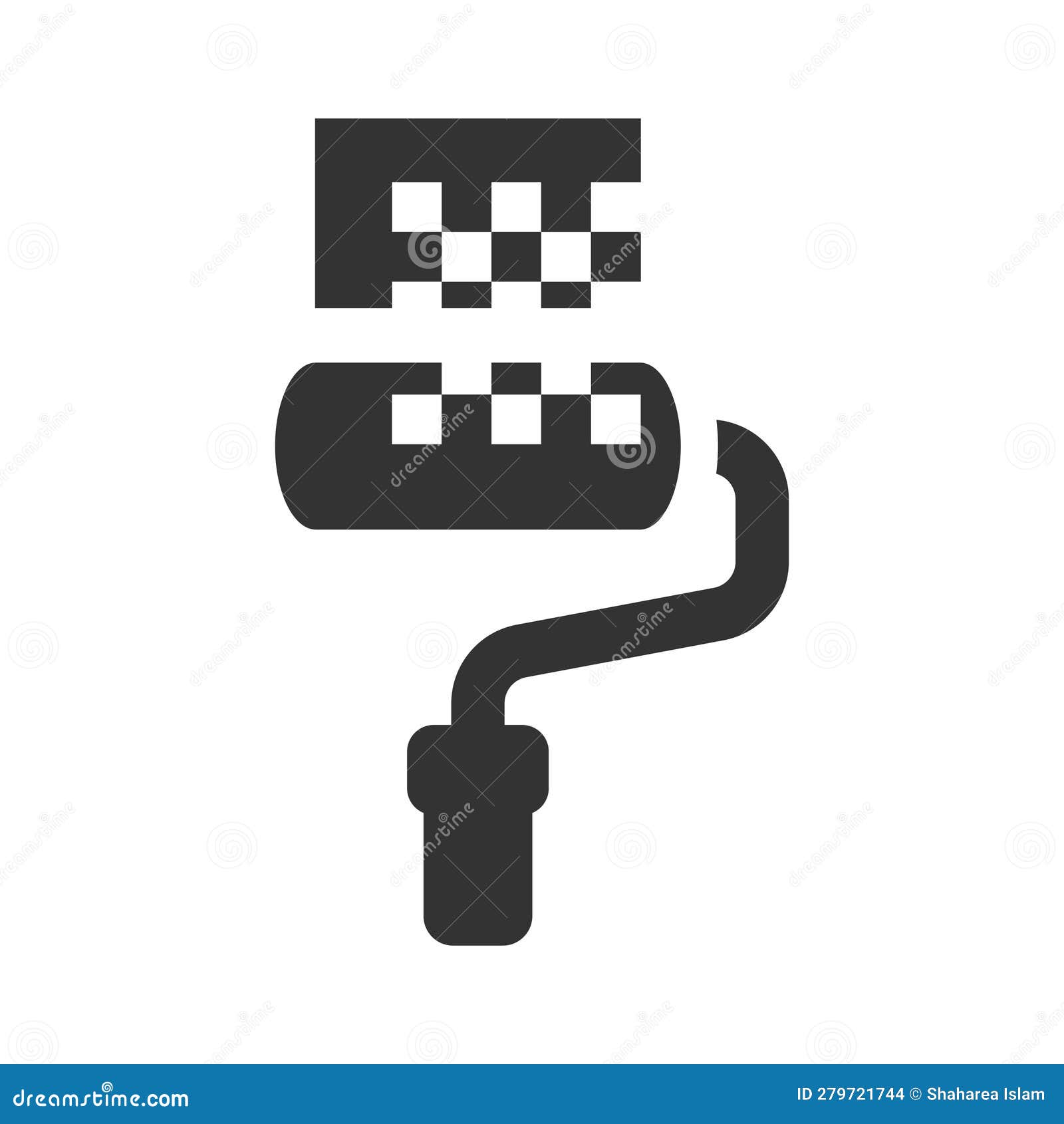 Paint roller icon stock vector. Illustration of roller - 279721744