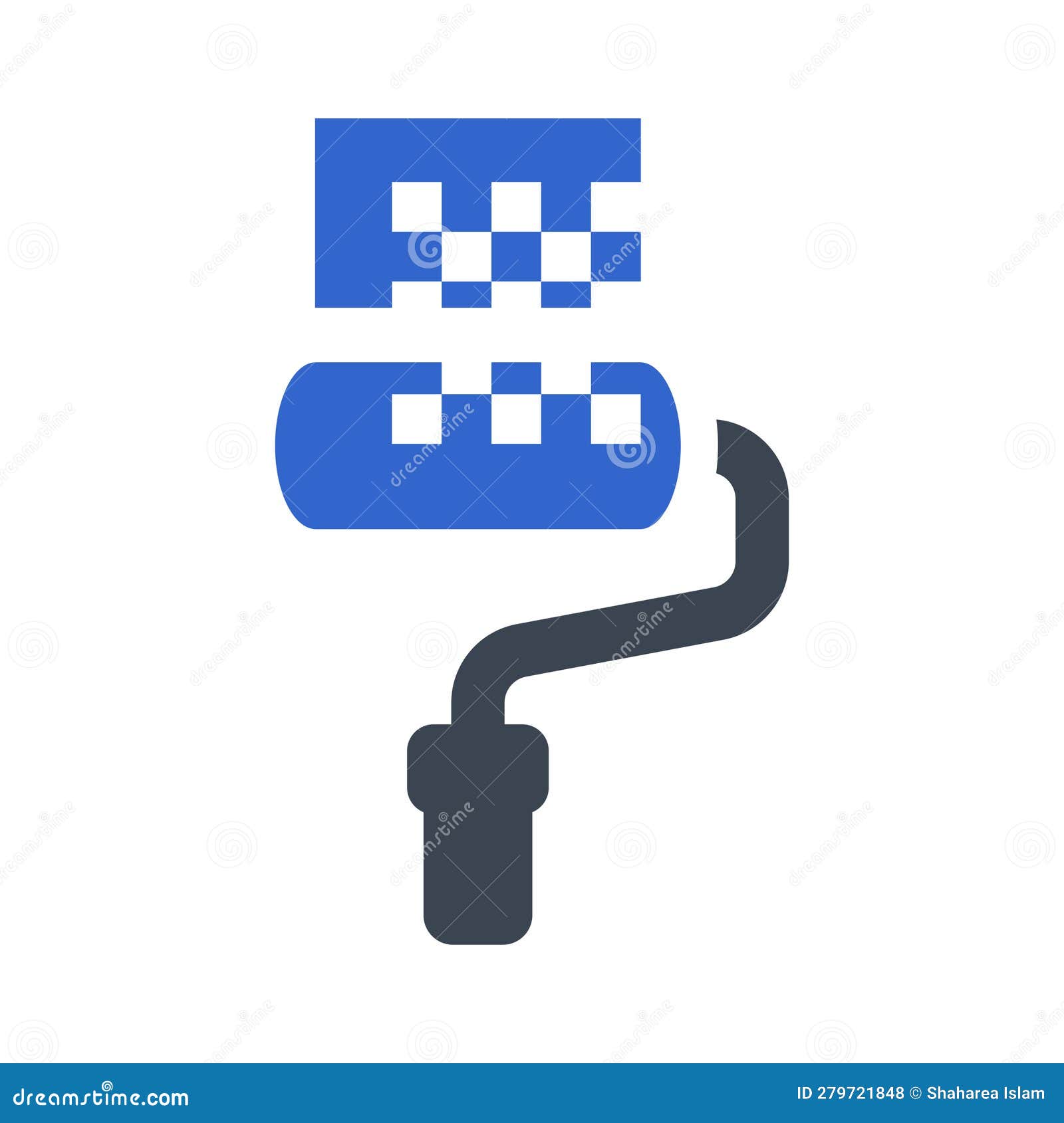 Paint roller icon stock vector. Illustration of vector - 279721848