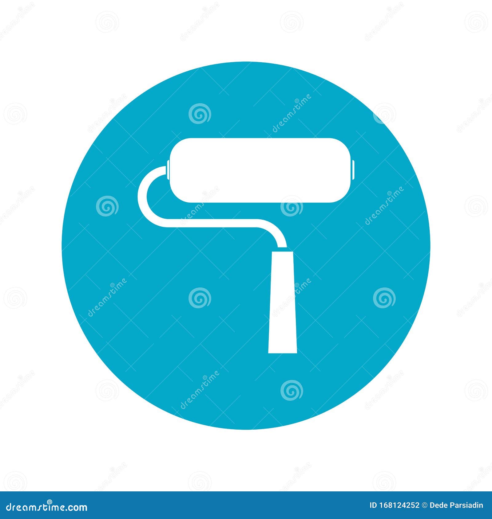 Paint Roller Icon Vector Illustration Design Template Stock Vector ...