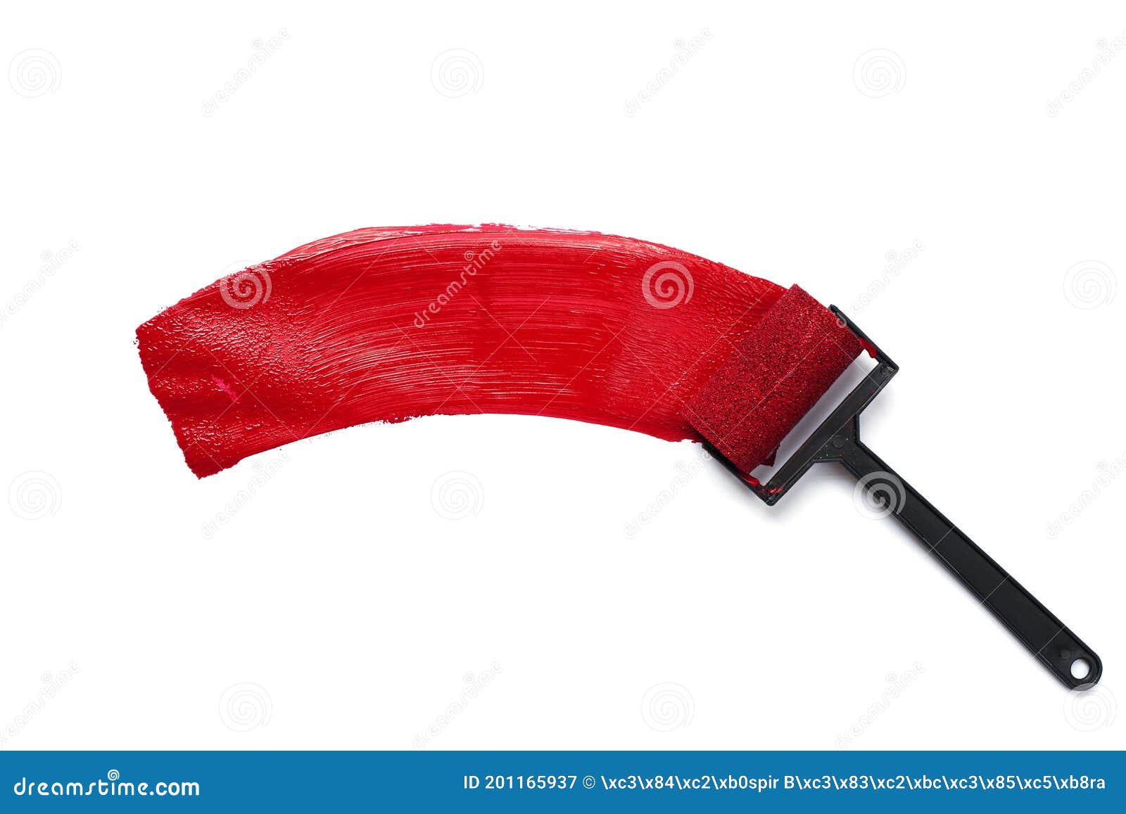 Paint Roller Isolated on White Stock Image - Image of work, copy: 201165937