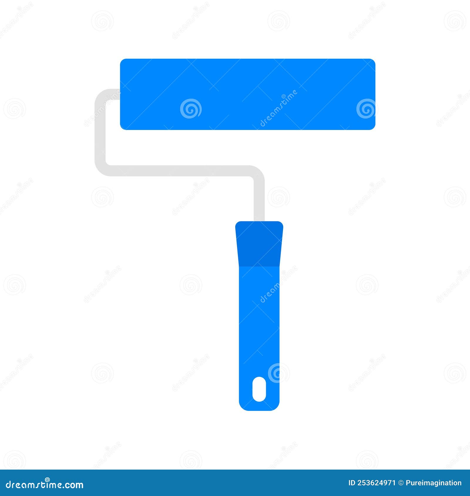 Paint Roller Isolated on White Background Stock Vector - Illustration ...