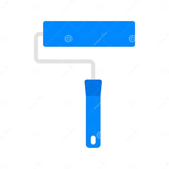 Paint Roller Isolated on White Background Stock Vector - Illustration ...