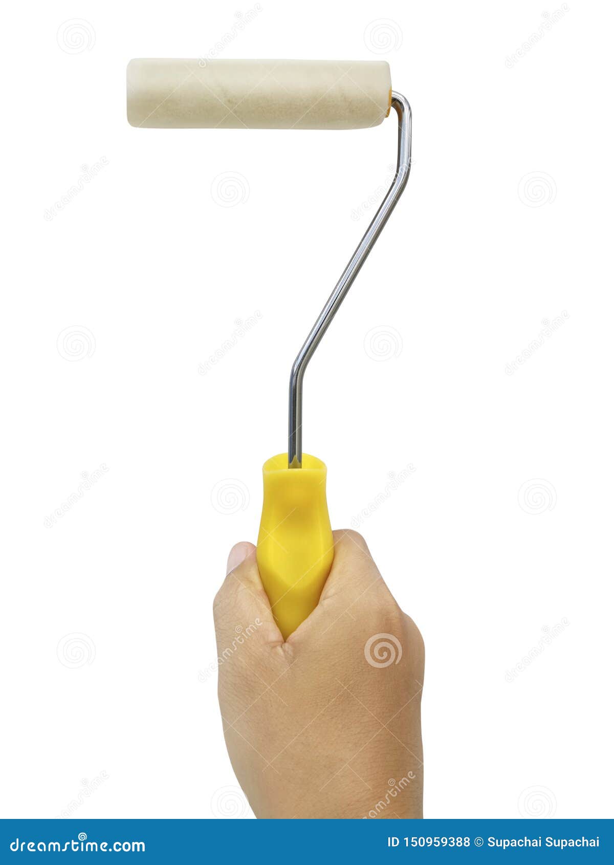 Paint Roller Isolated on White Background Stock Photo - Image of ...