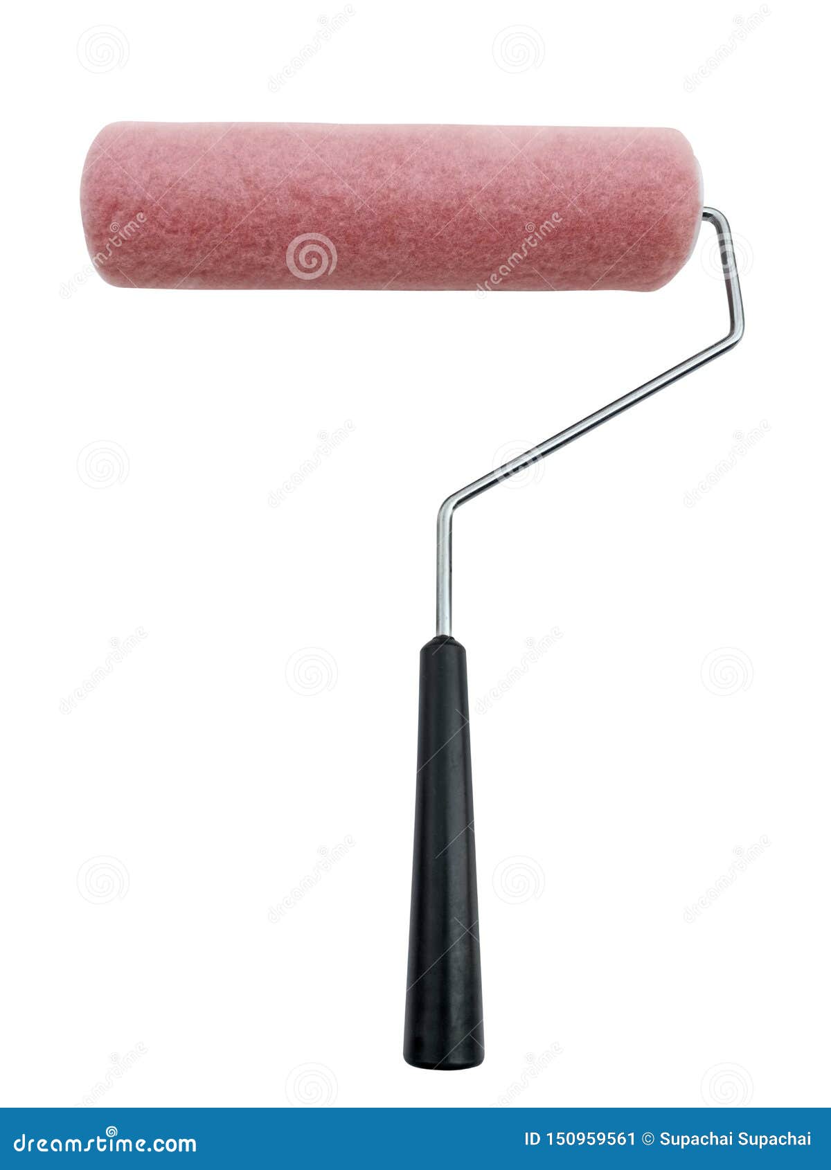 Paint Roller Isolated on White Background Stock Image - Image of object ...