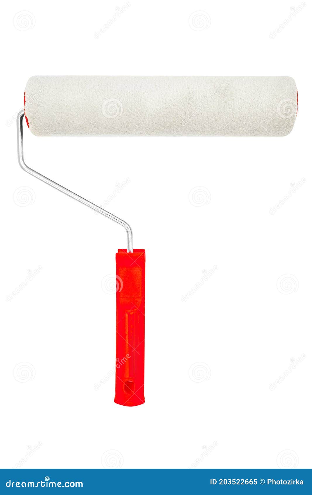 Paint Roller Isolated on White Background Stock Image - Image of hand ...