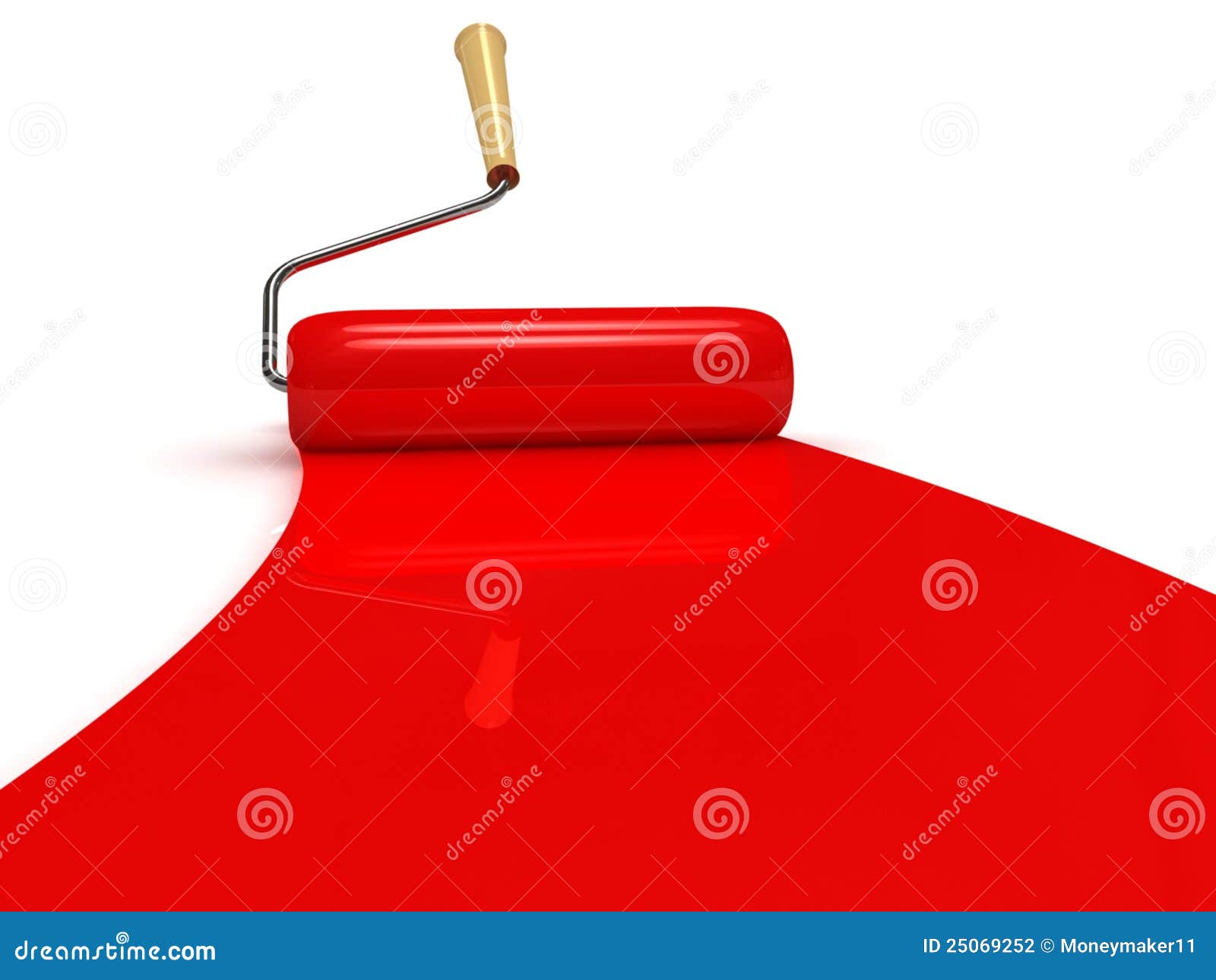 Paint Roller Red Paint Stripe Stock Illustrations – 50 Paint Roller Red ...