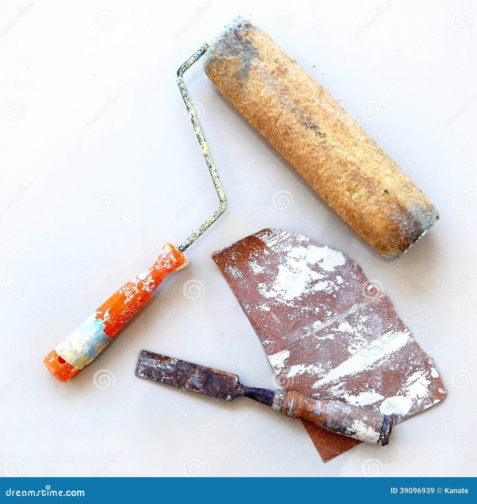 Paint roller stock image. Image of handle, paint, painter - 39096939