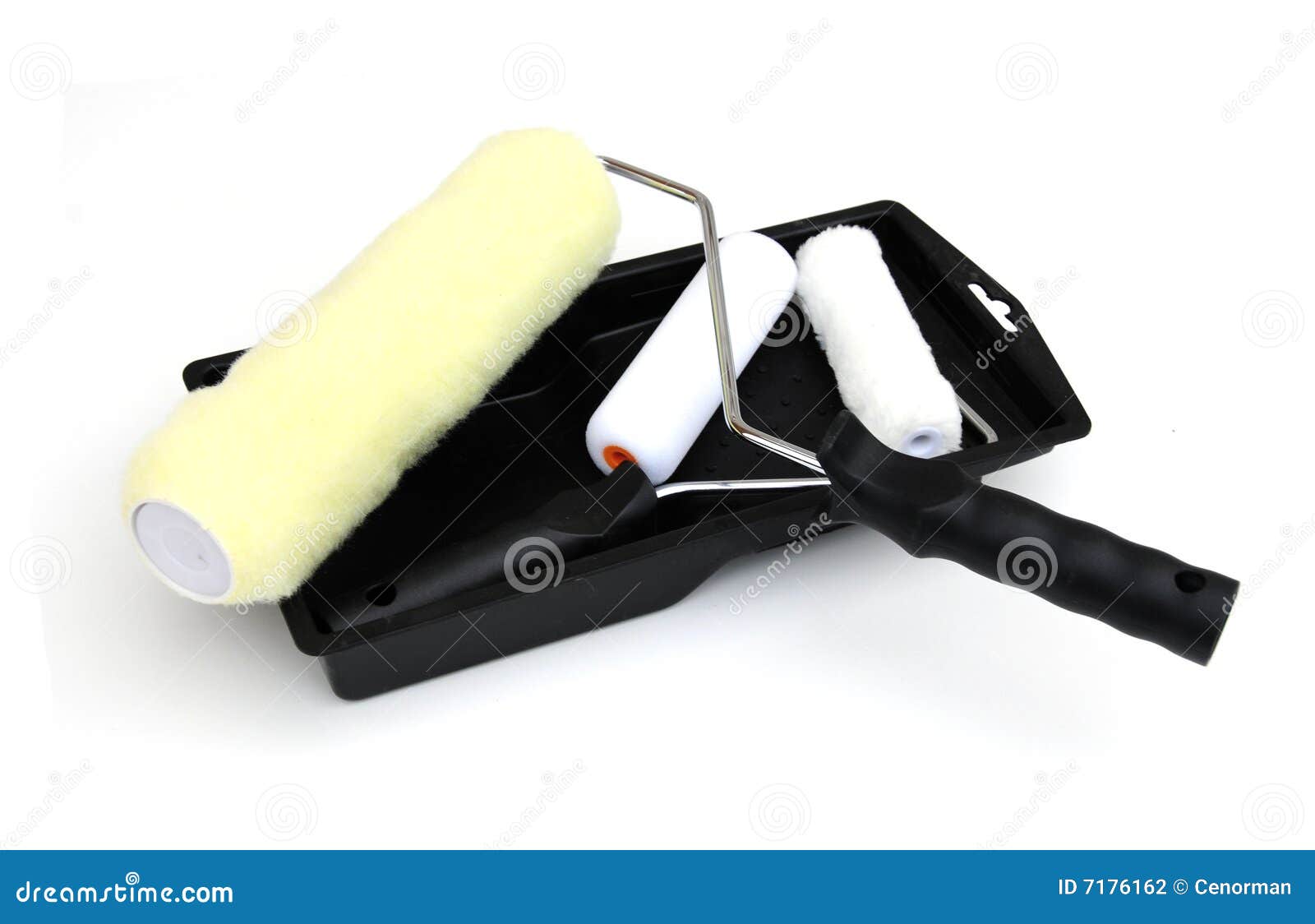 Paint Rollers With Color Wheel Hues Royalty-Free Stock Photo ...