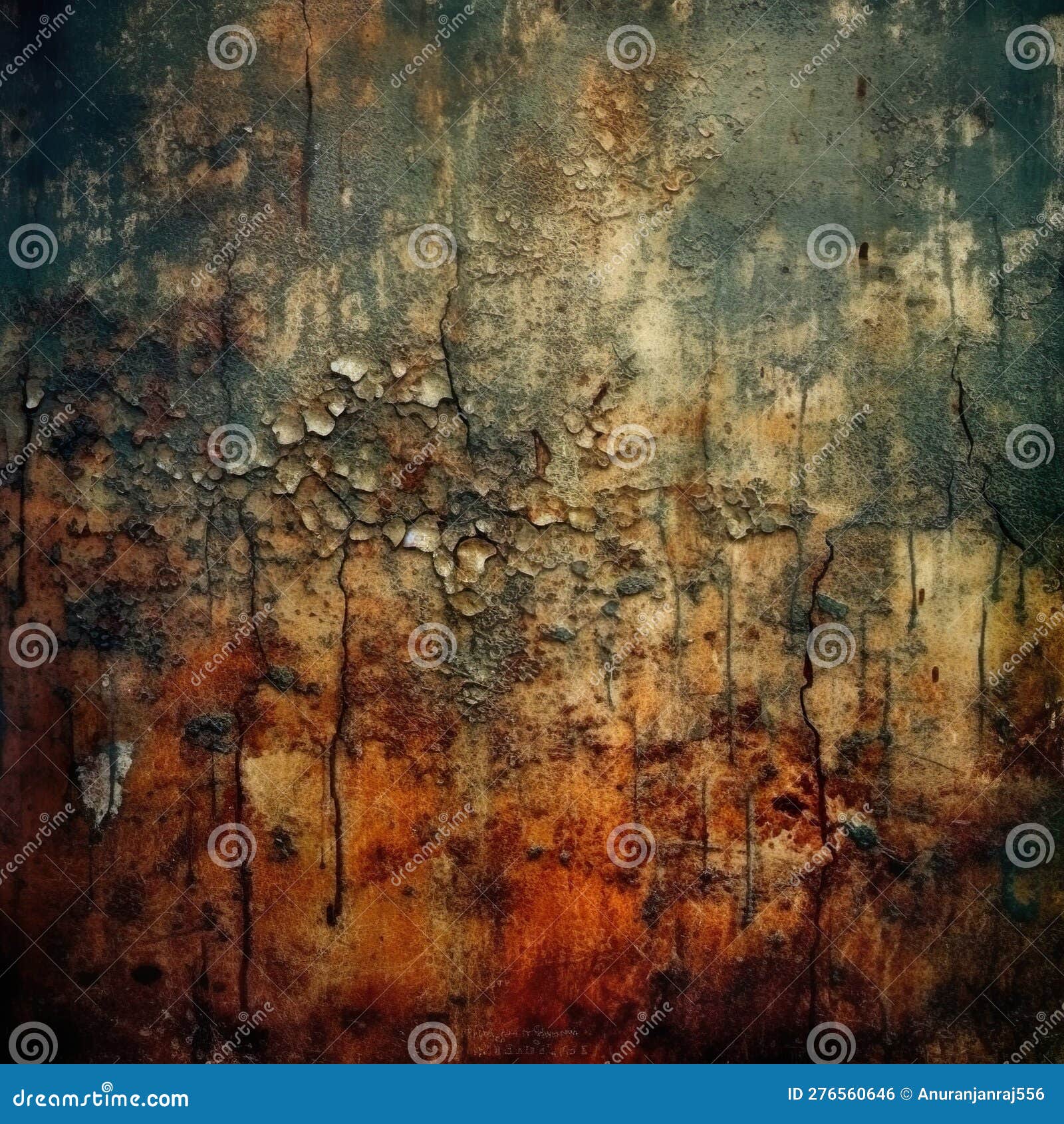 Paint Rust Grunge Texture Background Stock Illustration - Illustration ...