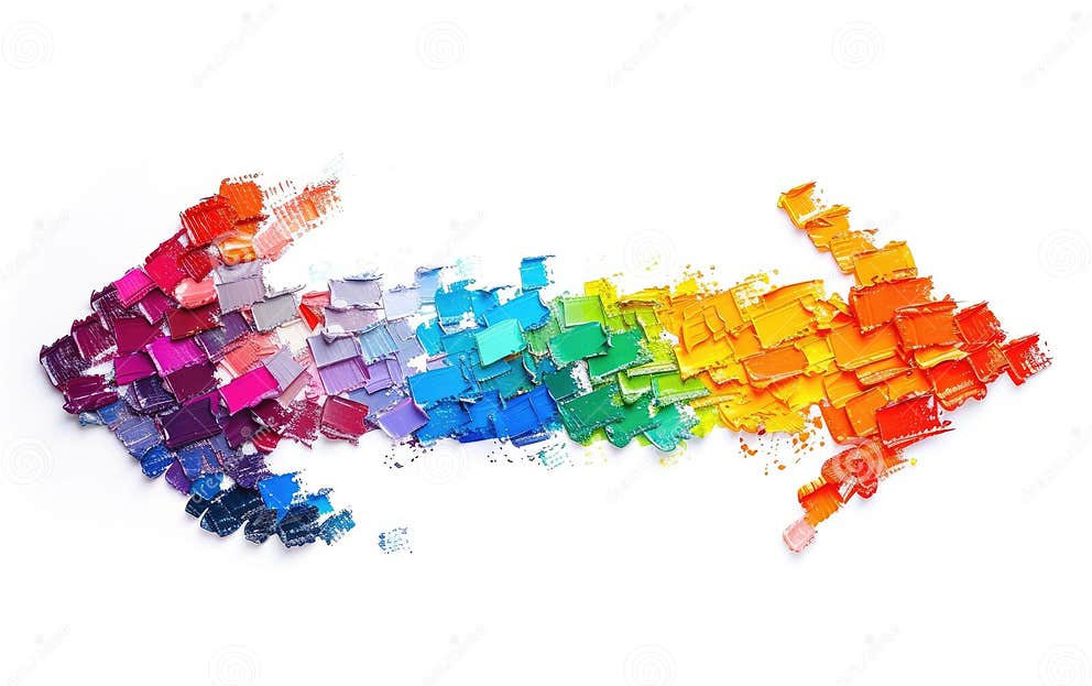 Paint Sample Pointer Isolated on White Background, Stock Illustration ...