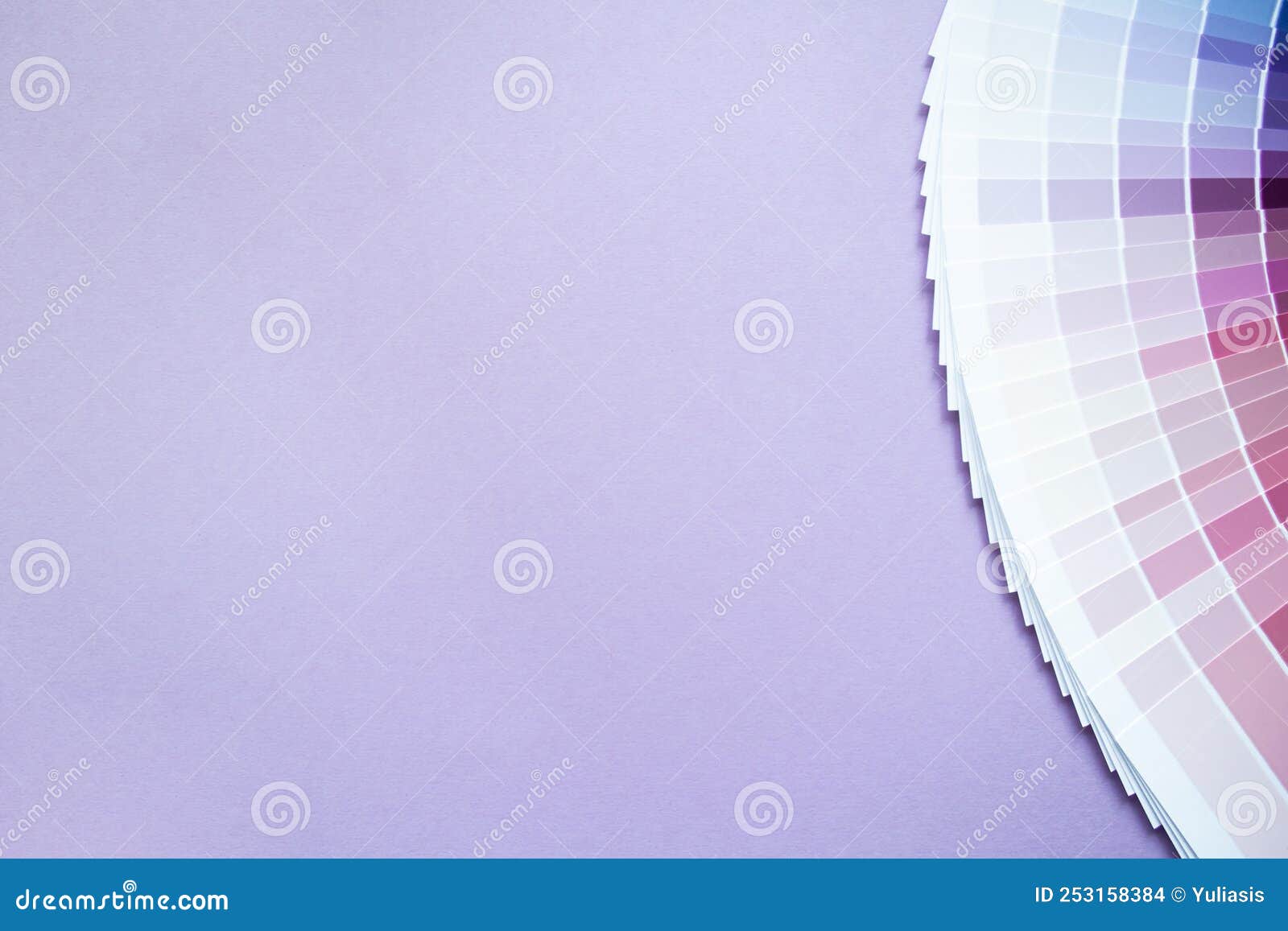 Paint Samples Colors Swatch for Interior Design. Lilac Background, Copy ...