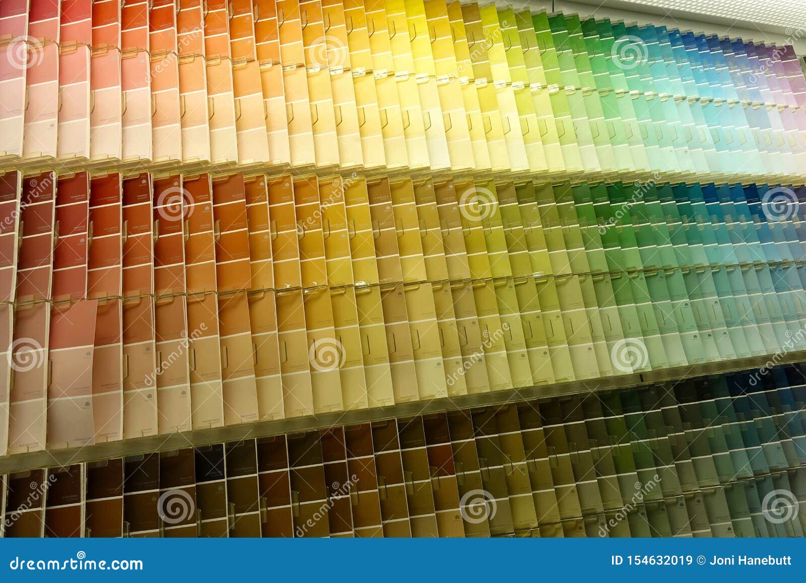 Paint Samples Cards Chips at a Retail Hardware Store Editorial Stock ...