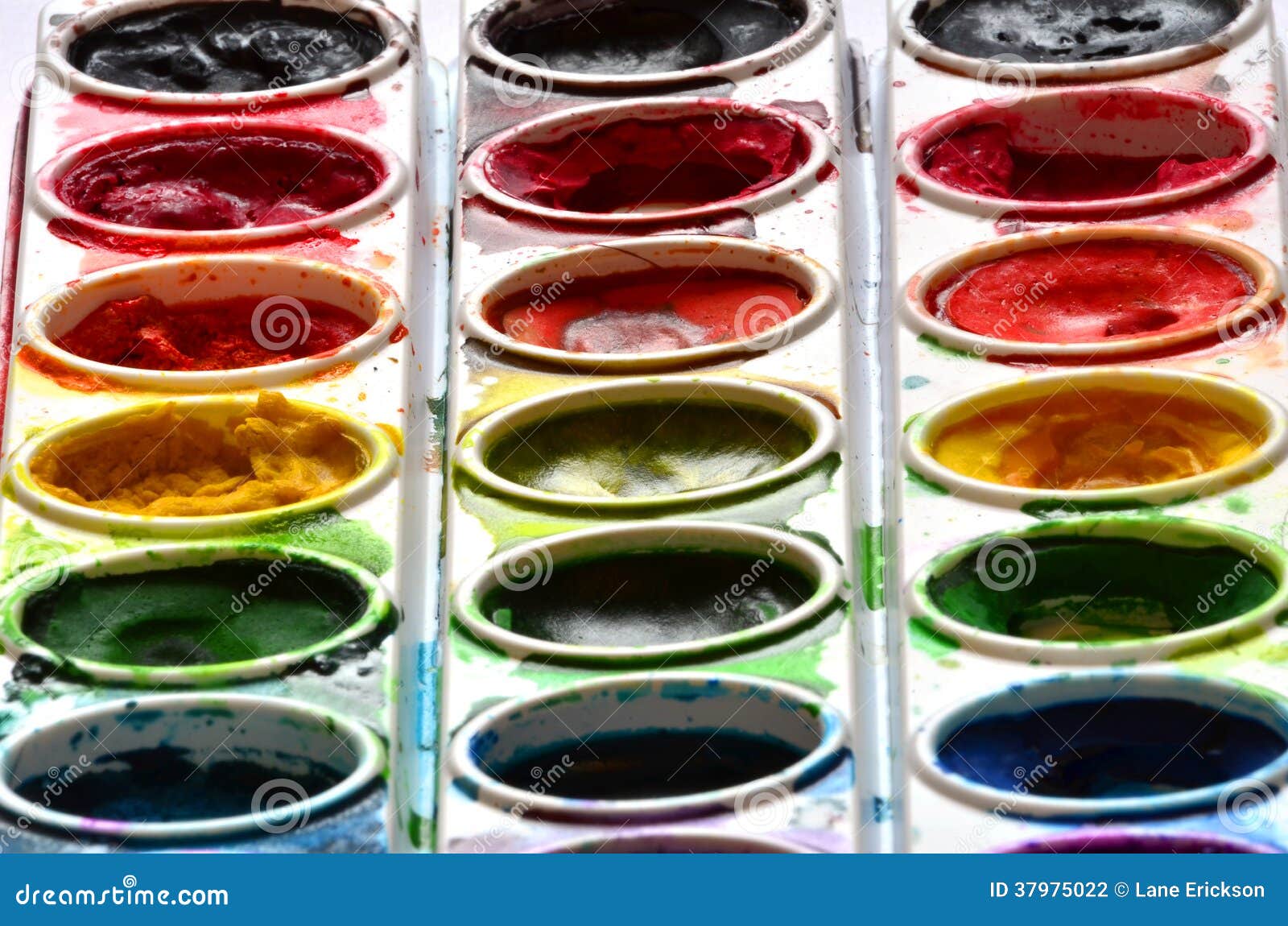 Paint Sets with Smeared Colors Stock Photo - Image of concept, fashion ...