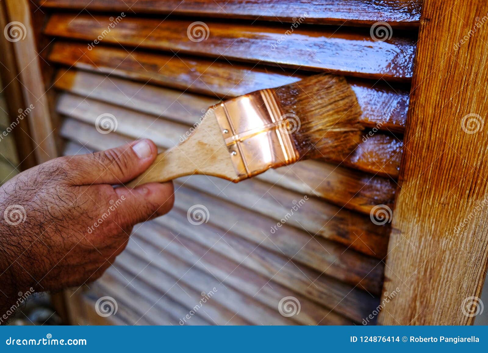 Paint the shutter stock photo. Image of object, paintbrush - 124876414
