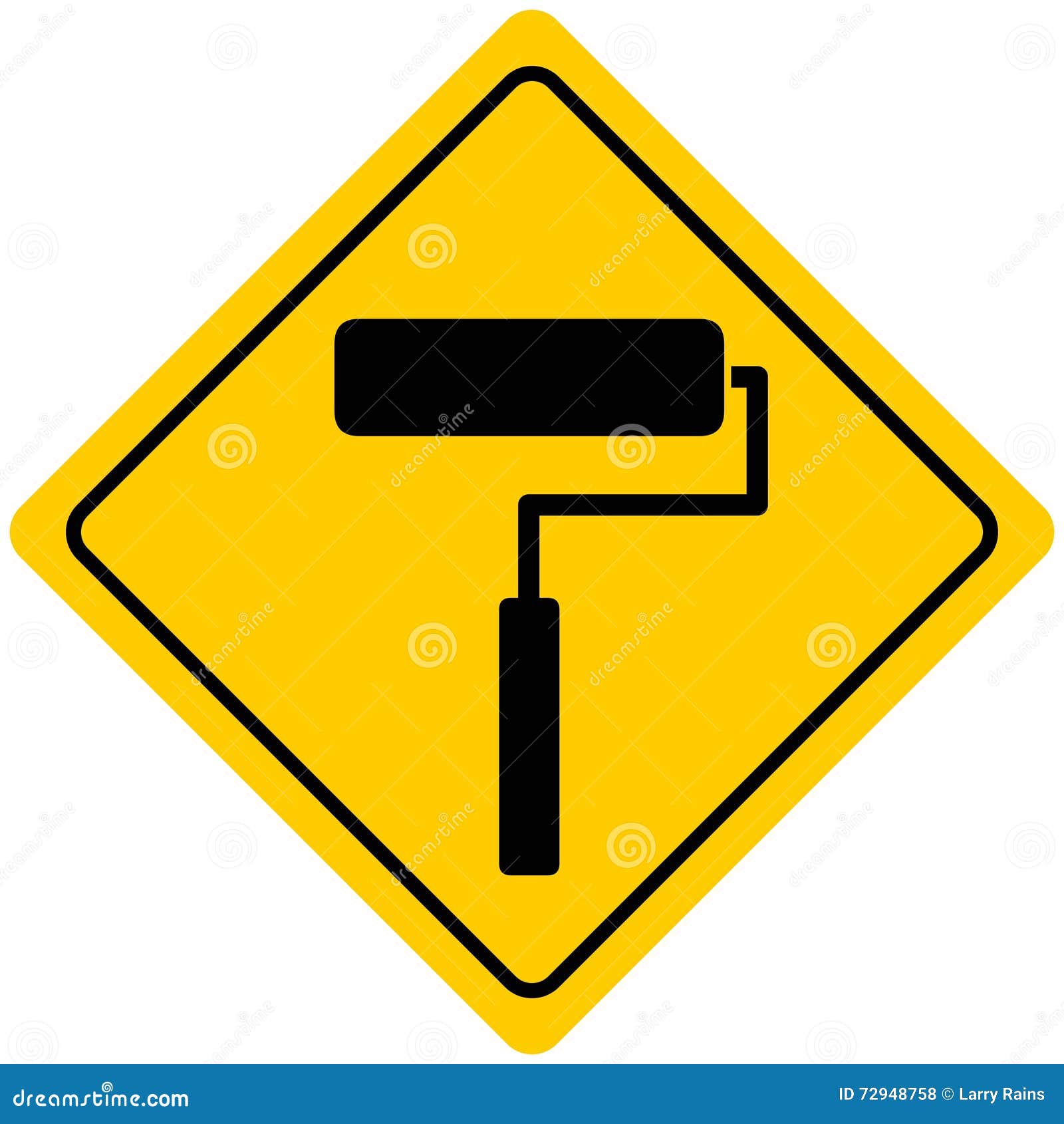 Paint Sign stock vector. Illustration of equipment, tool - 72948758