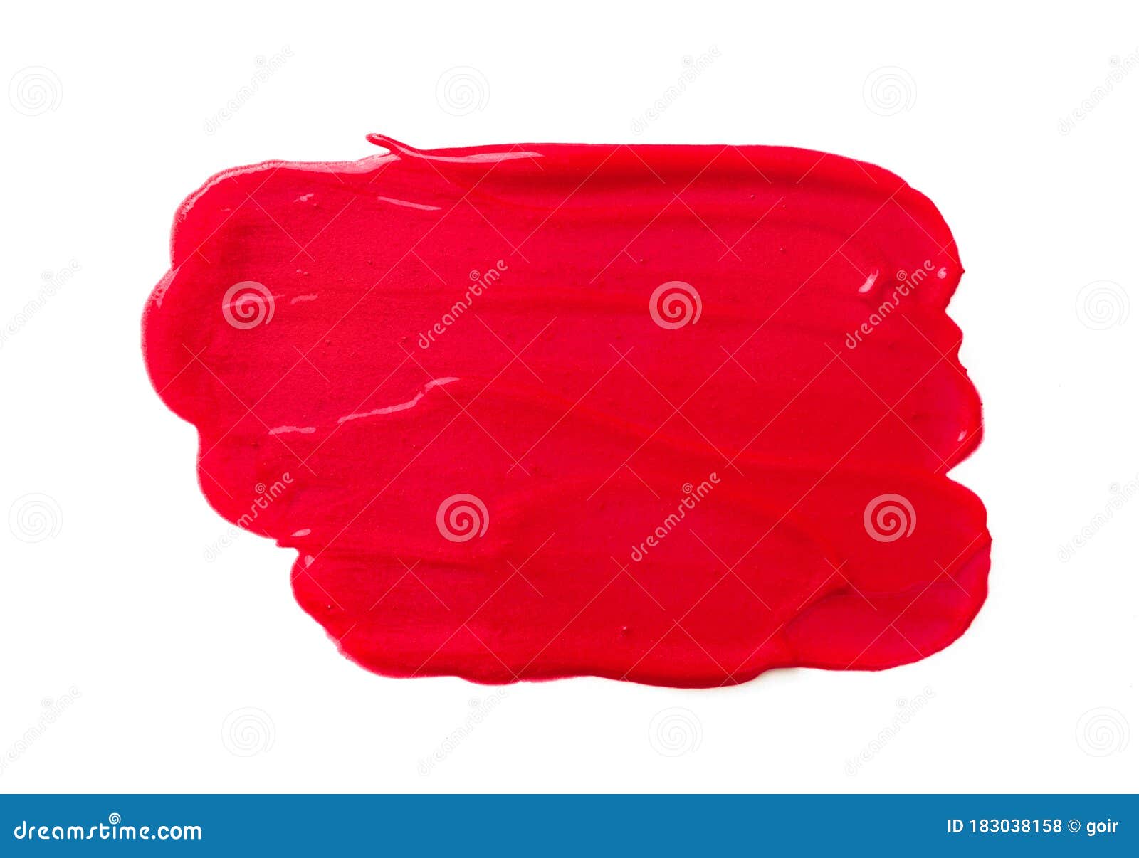 Red paint smear stock photo. Image of smudged, copy - 183038158
