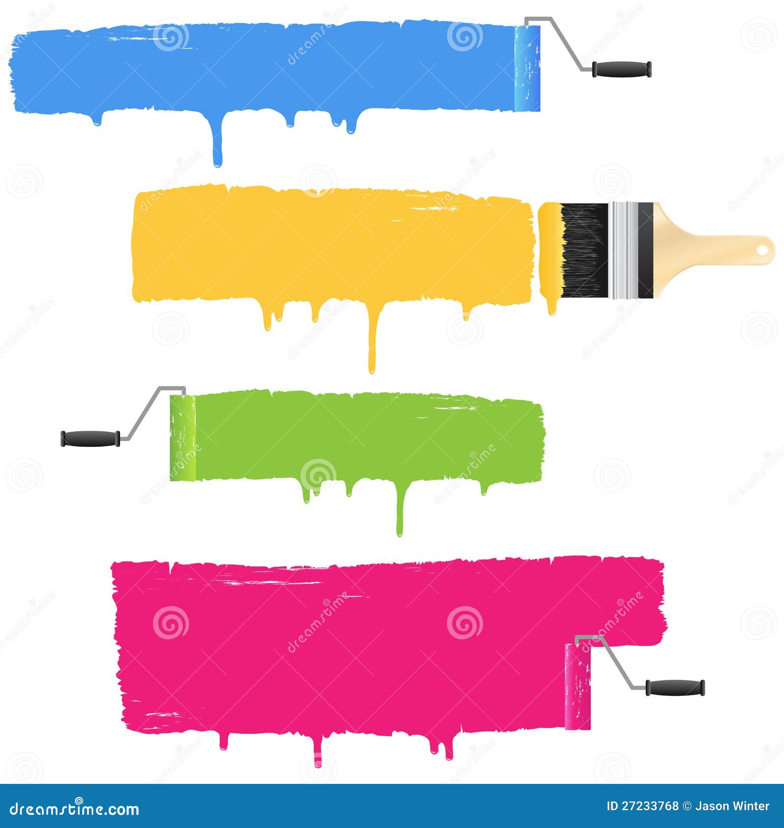 Paint Smears stock vector. Illustration of frame, drip - 27233768