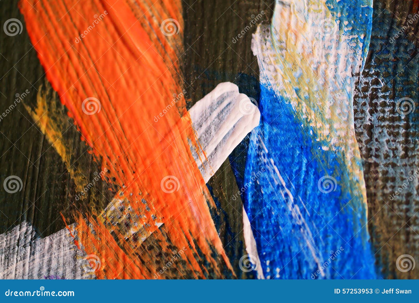 Paint smears stock image. Image of colors, blue, acryllic - 57253953