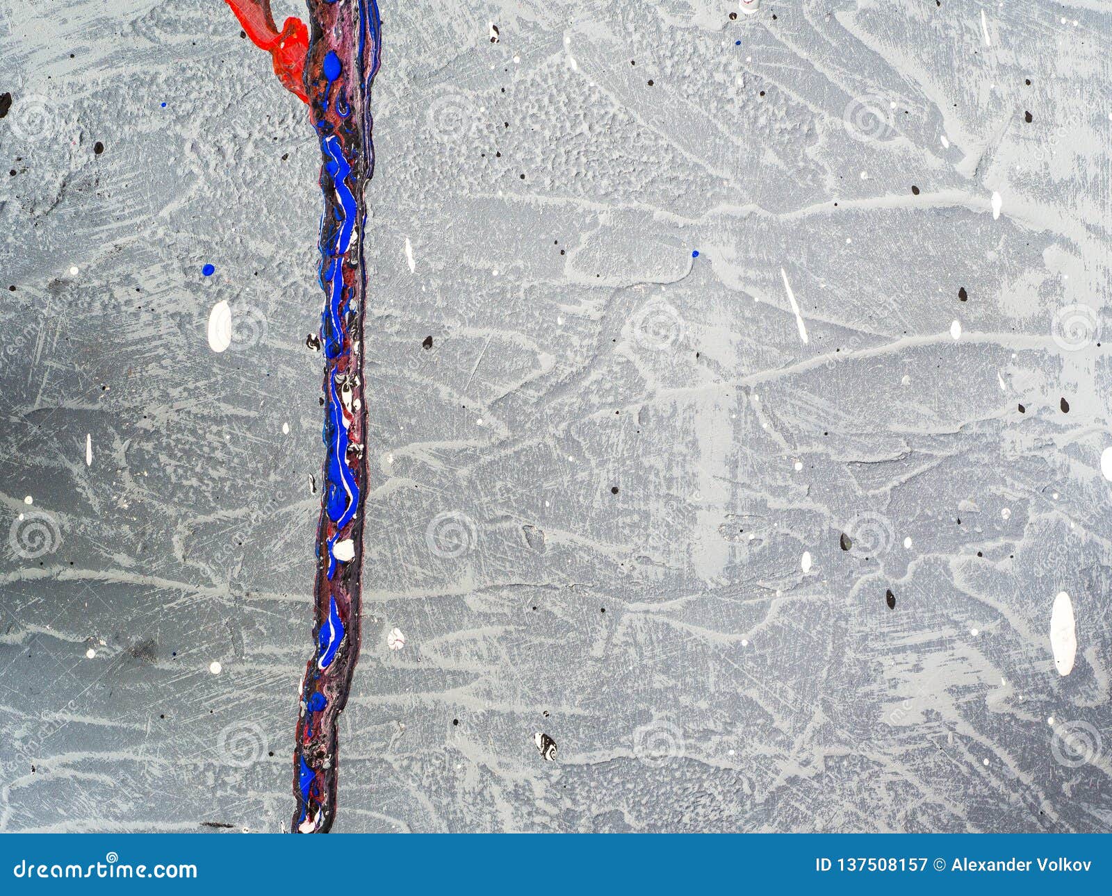 Paint Smudges. Color Chaos. Mixed Different Colors. Expressionism Stock ...