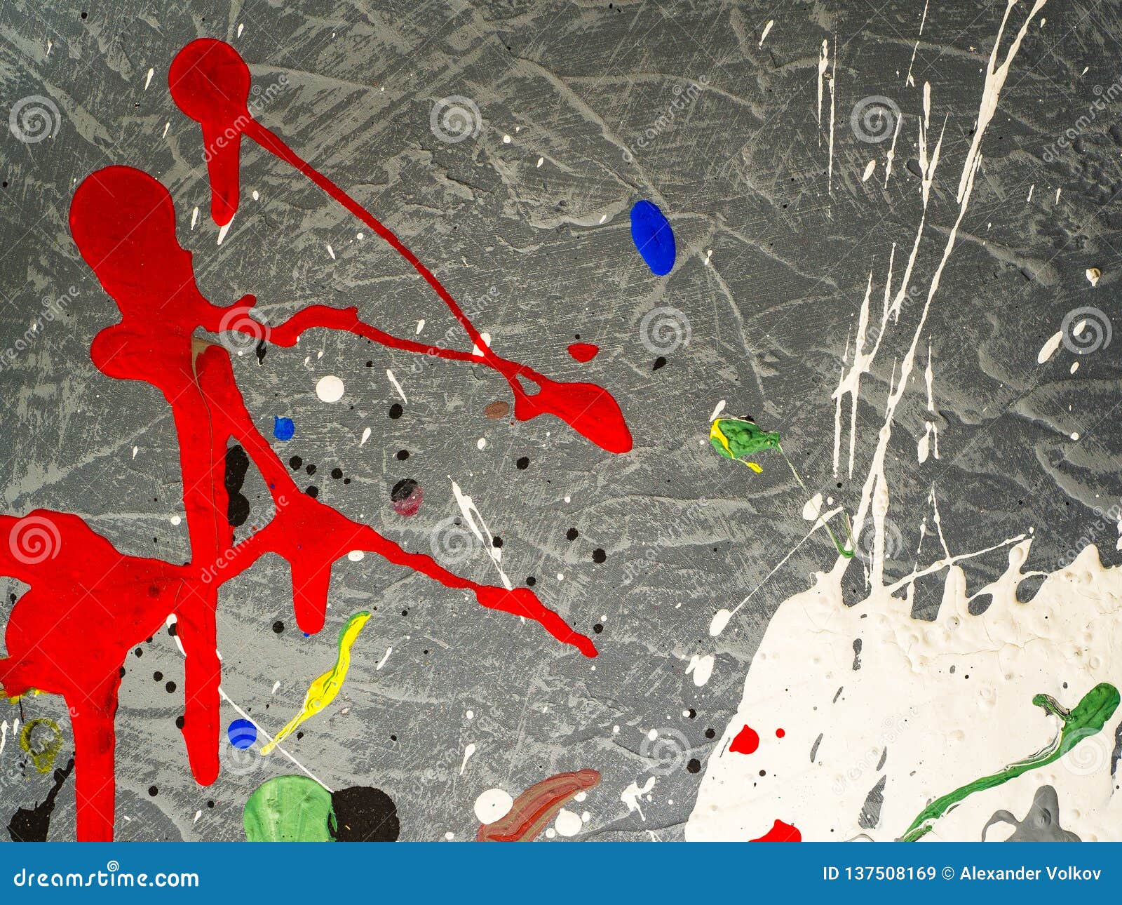 Paint Smudges. Color Chaos. Mixed Different Colors Stock Image - Image ...