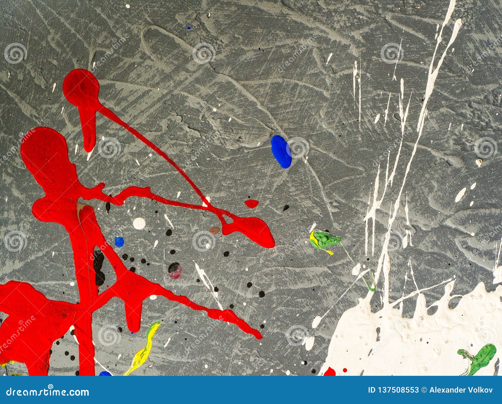 Paint Smudges. Color Chaos. Mixed Different Colors Stock Image - Image ...