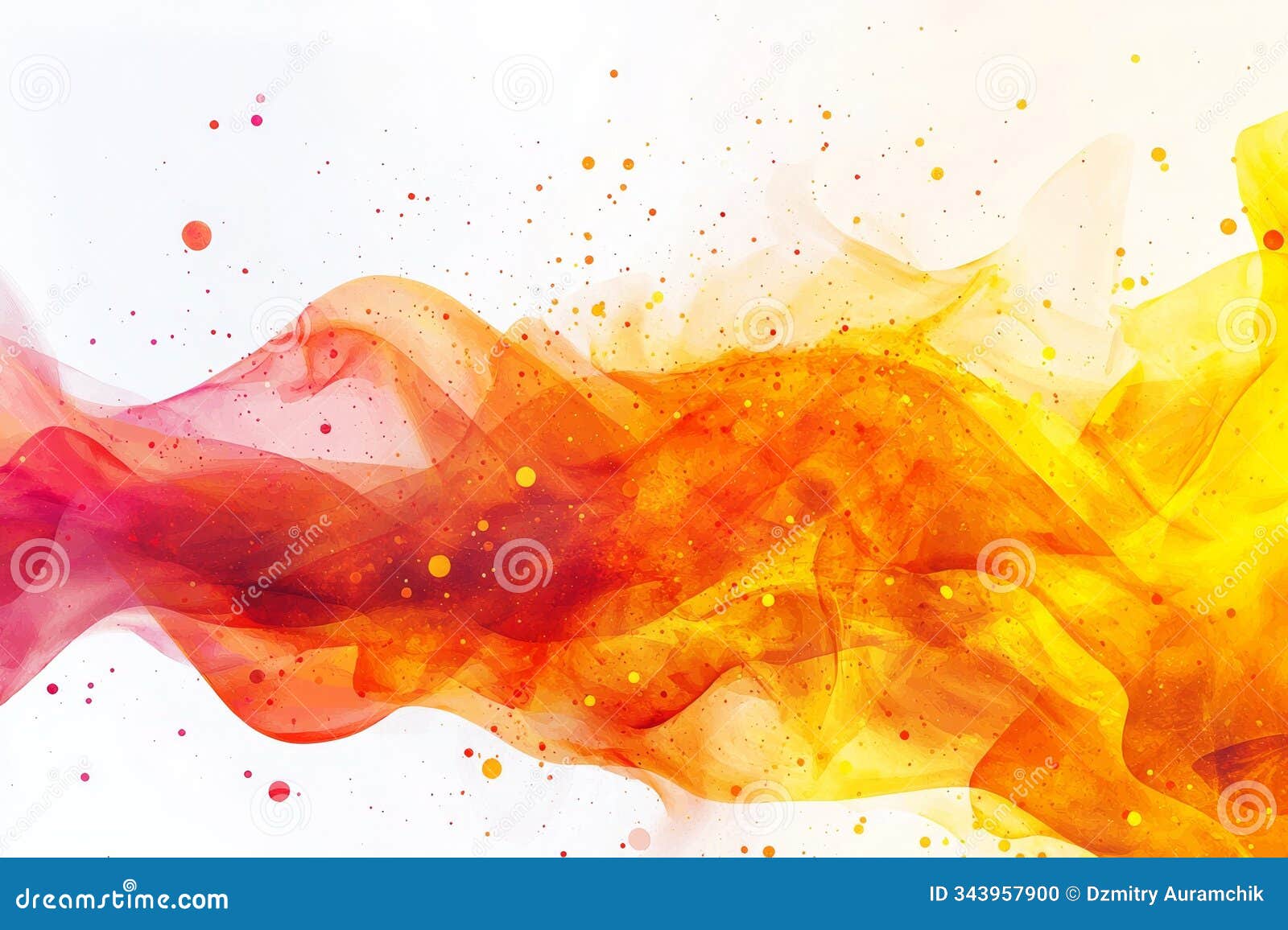 Paint Smudges in Orange on White Background Stock Photo - Image of ...