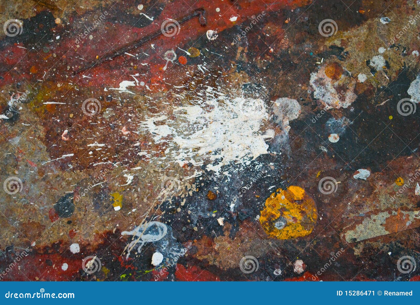 Paint spill on concrete stock image. Image of dirty, color - 15286471