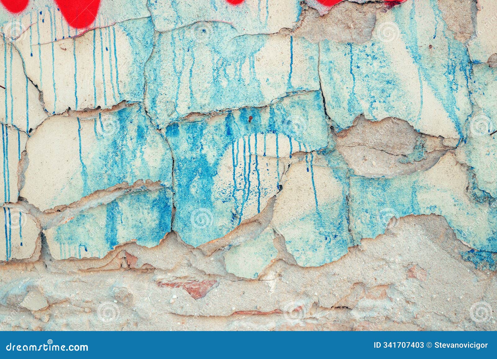 Paint Spill Pattern on Worn Wall Surface As Background Stock Image ...