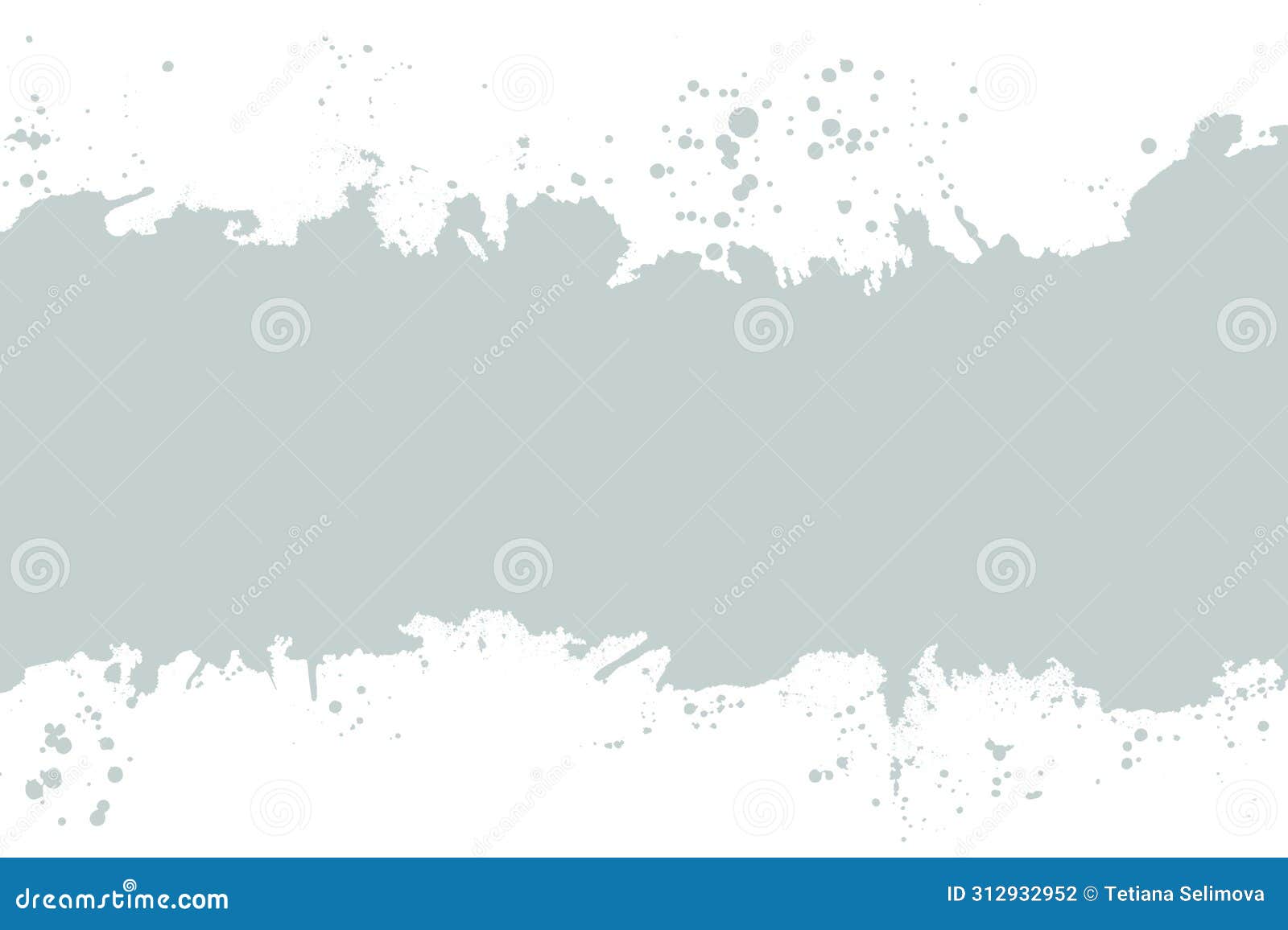 Paint Splash Abstract Illustration. Gray Stroke on Transparent ...