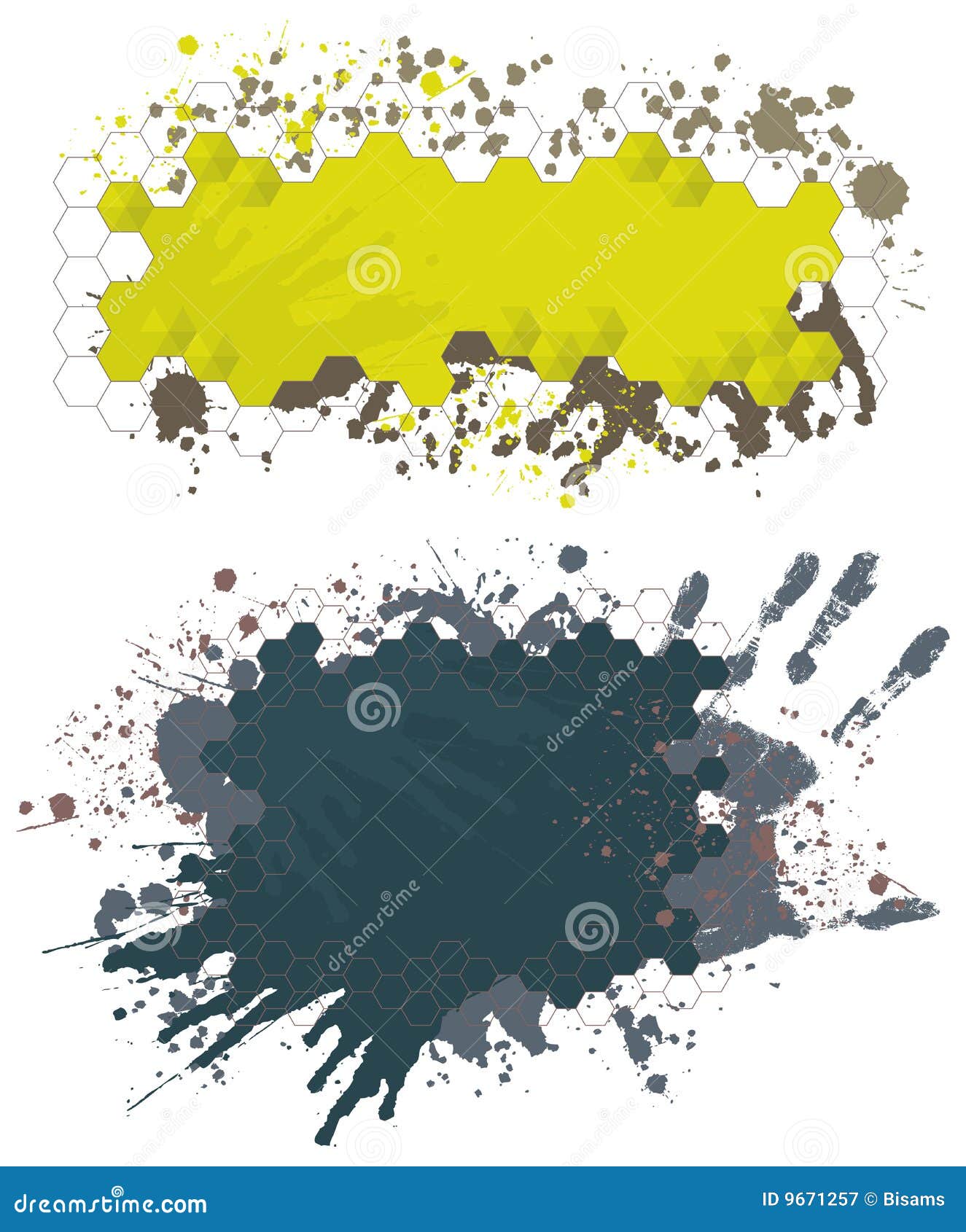 Paint splash banners Nr3 stock vector. Illustration of design - 9671257