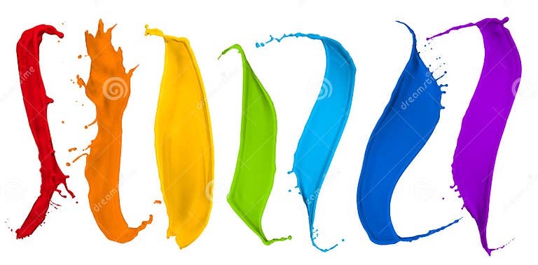 Paint splash collection stock photo. Image of splattered - 30831616