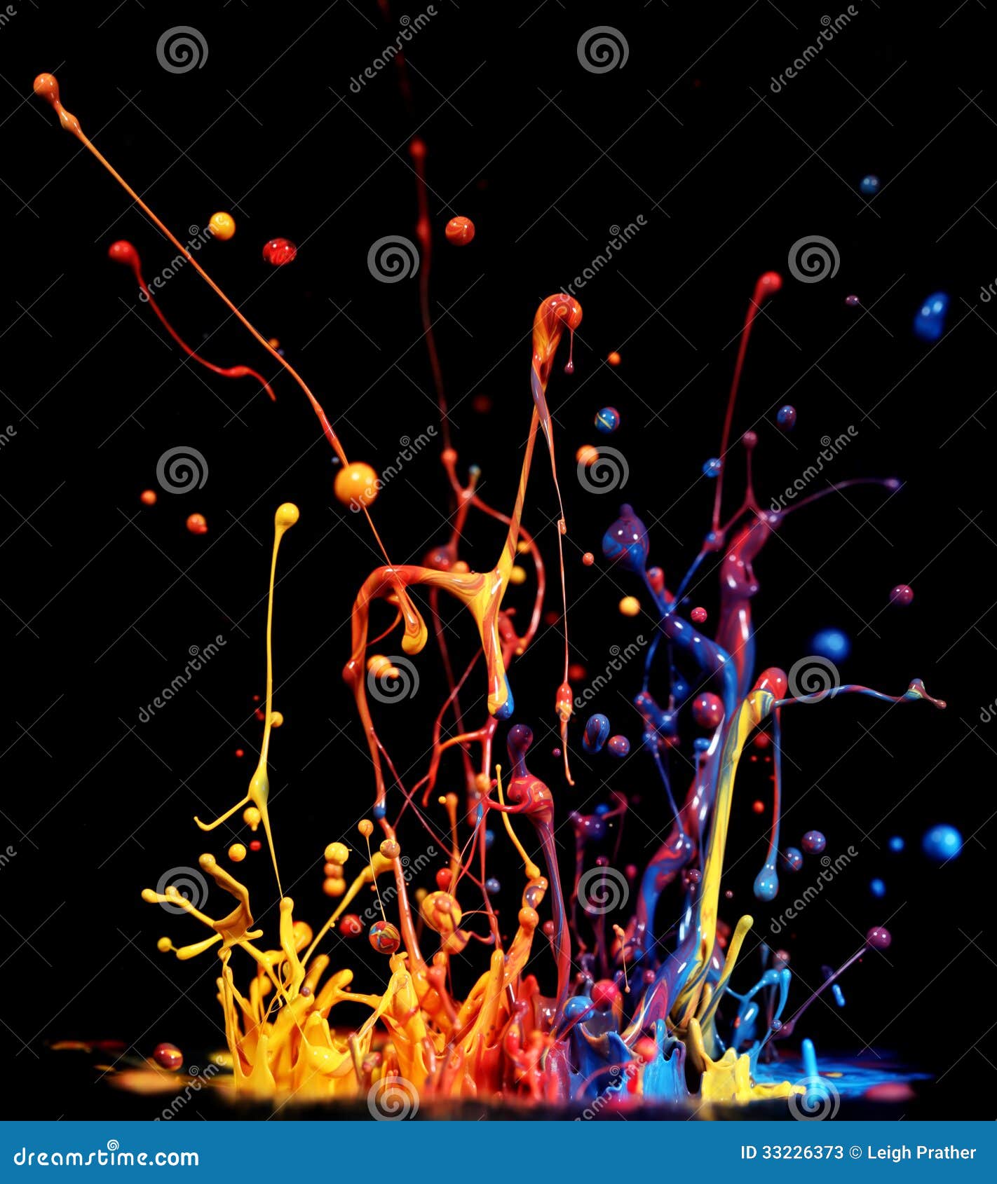Paint splash stock image. Image of drops, color, flow - 33226373