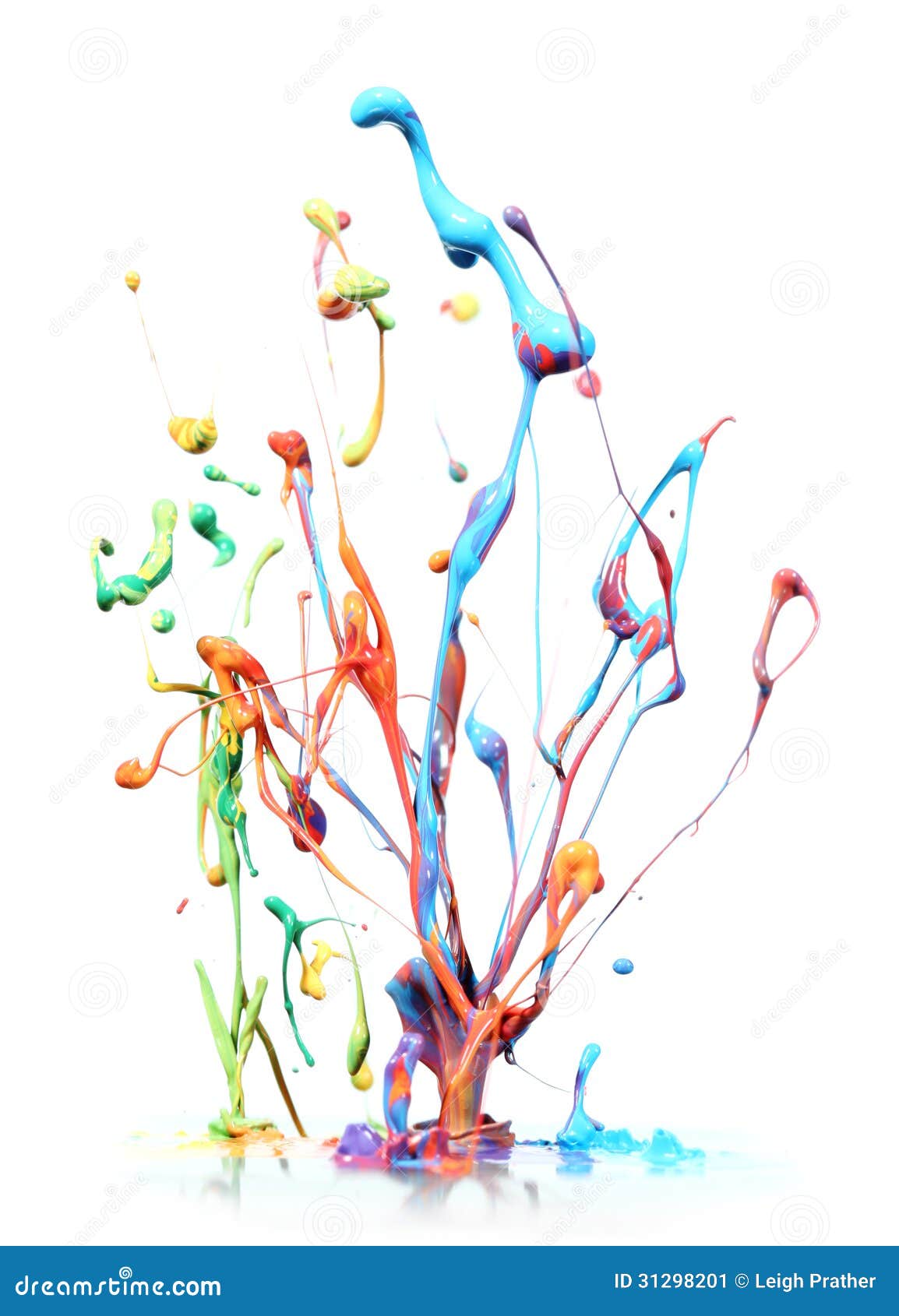 Paint splash stock image. Image of drip, abstract, rainbow - 31298201