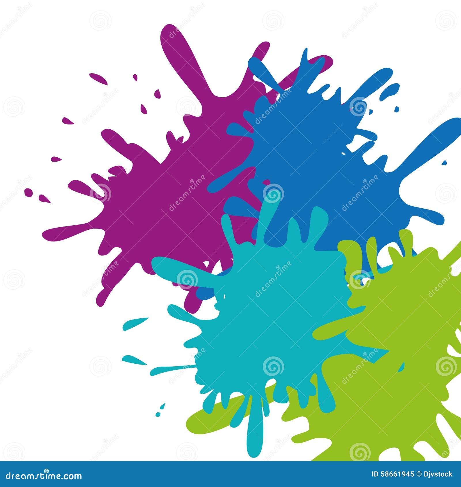 Paint splash design stock vector. Illustration of motion - 58661945