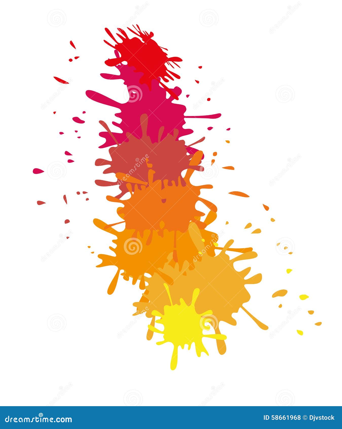 Paint splash design stock vector. Illustration of closeup - 58661968