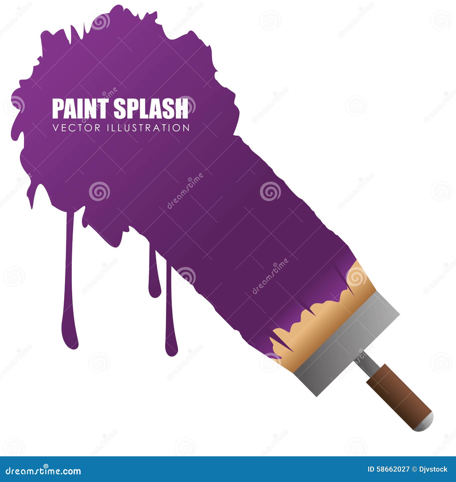 Paint splash design stock vector. Illustration of splashing - 58662027