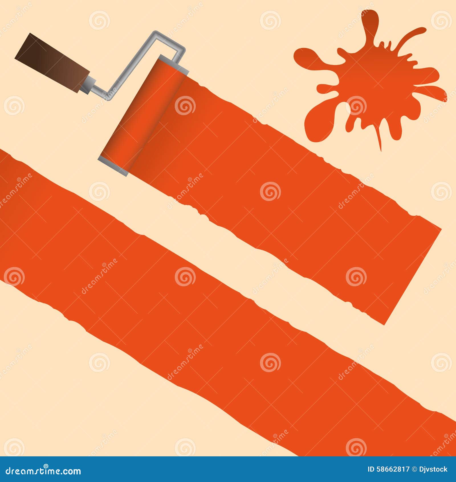 Paint splash design stock vector. Illustration of closeup - 58662817