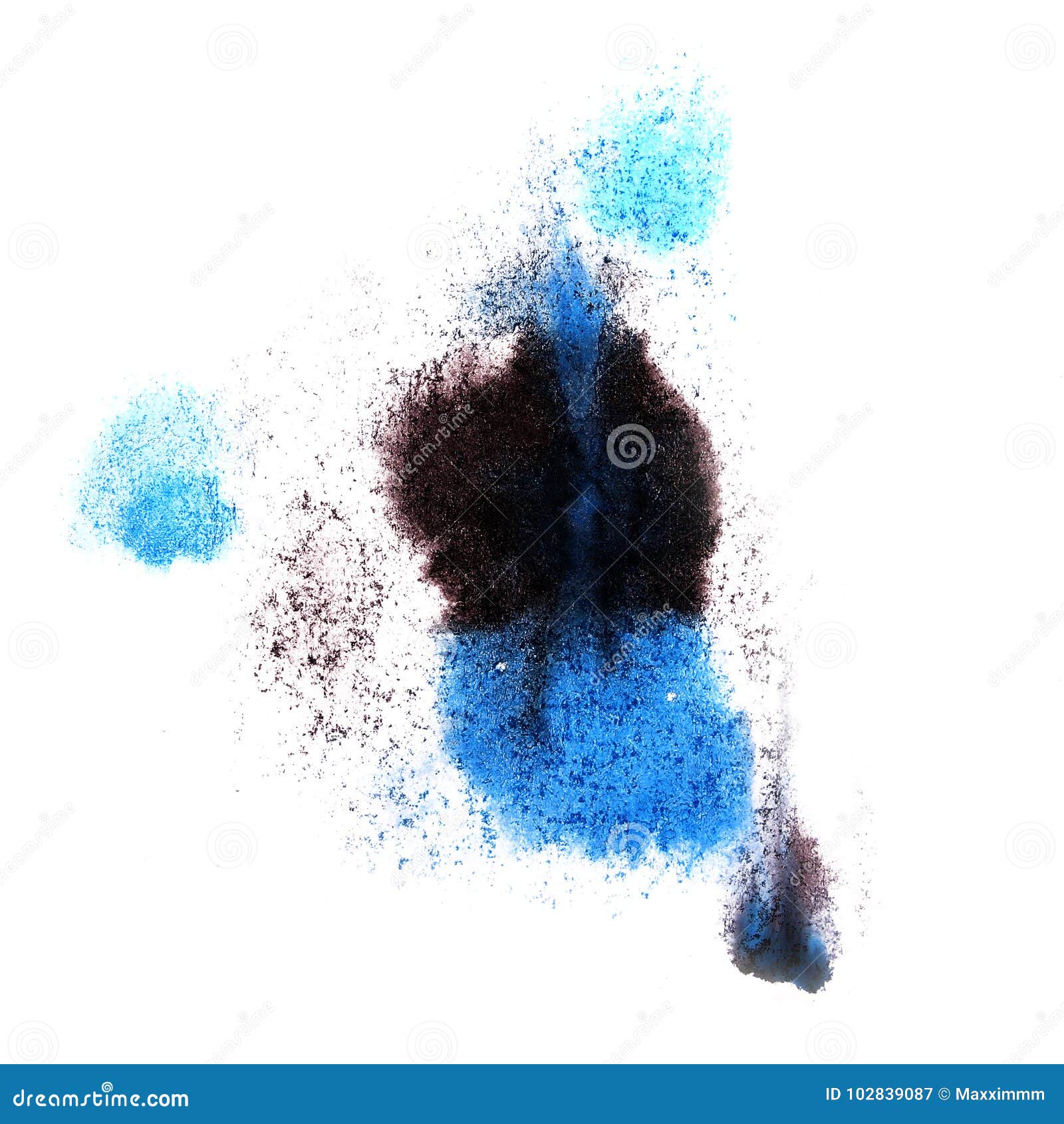 Paint Splash Ink Burgundy, Blue Blot and White Abstract Stock Image ...