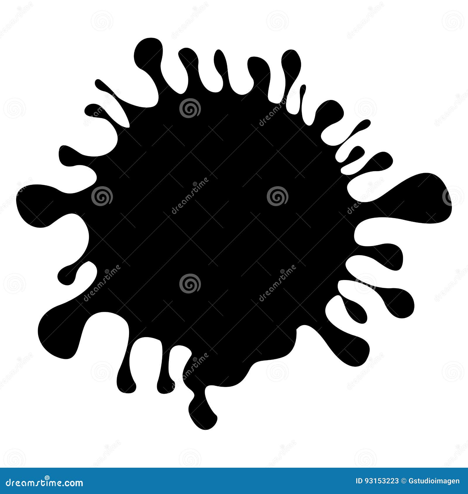 Paint splash isolated icon stock vector. Illustration of pure - 93153223