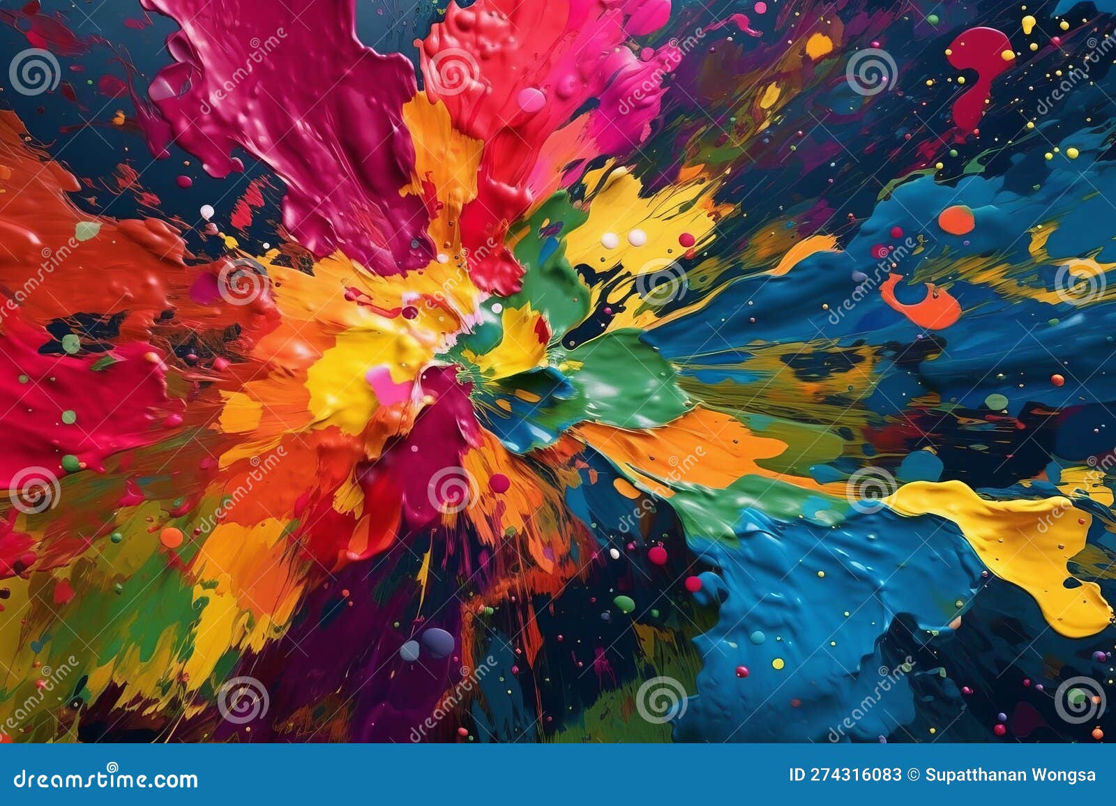 Paint Splash Modern Abstract Seamless Pattern Stock Illustration ...