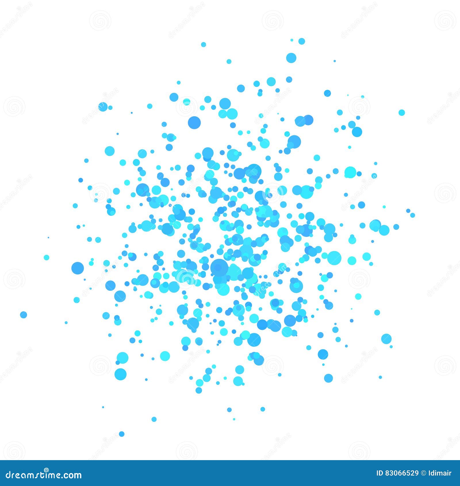 Paint Splash Spray. Abstract Blot of Dots. Explosion of Circles Stock ...