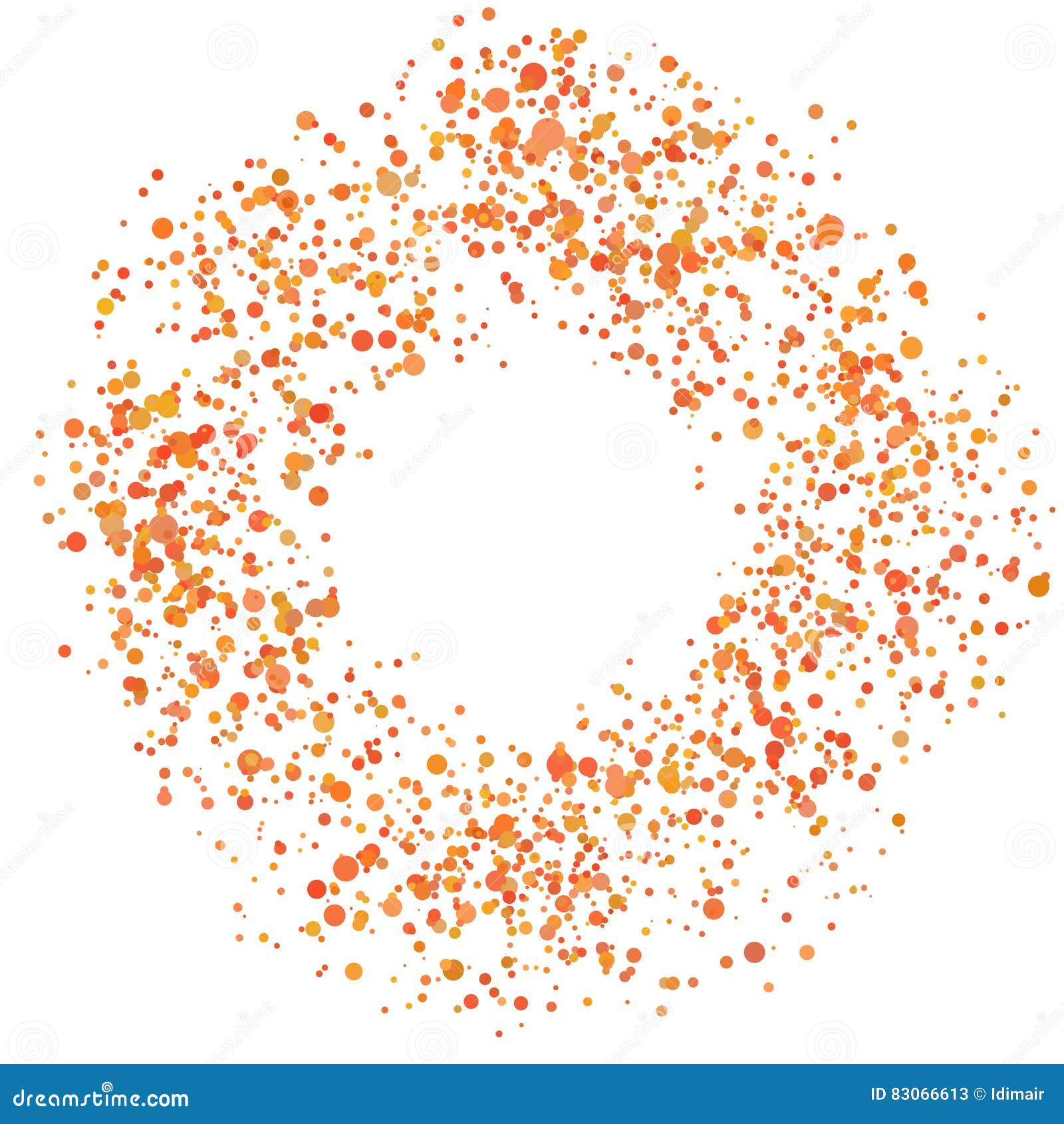 Paint Splash Spray. Abstract Blot of Dots. Explosion of Circles. Design ...